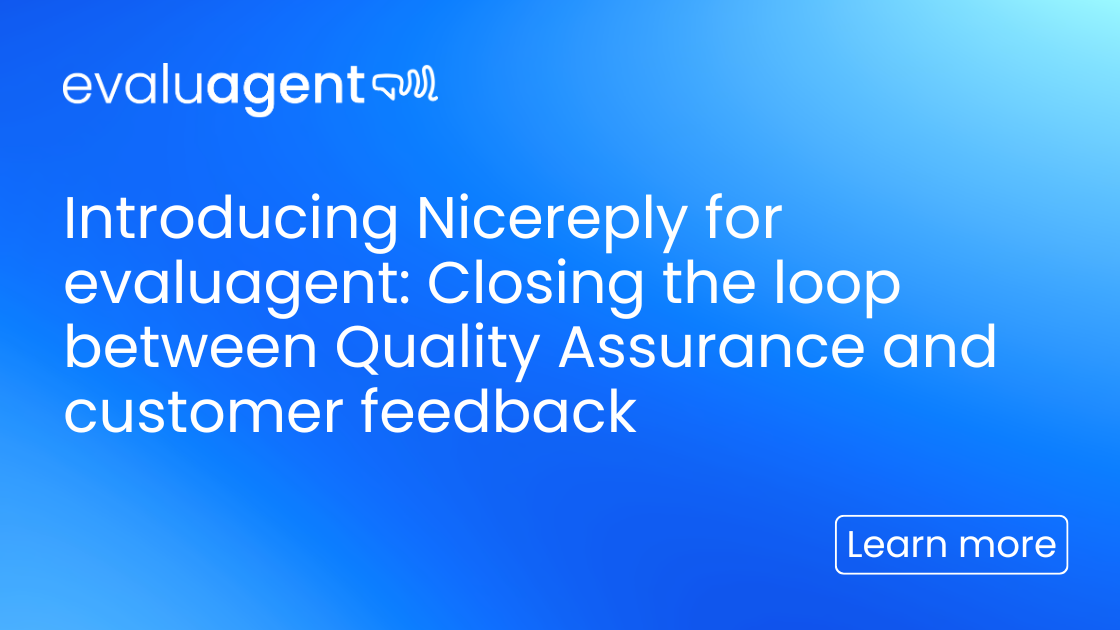 Introducing Nicereply for EvaluAgent - evaluagent