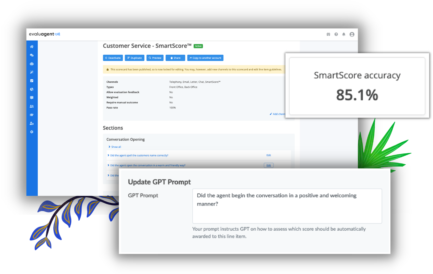 SmartScore tour - evaluagent