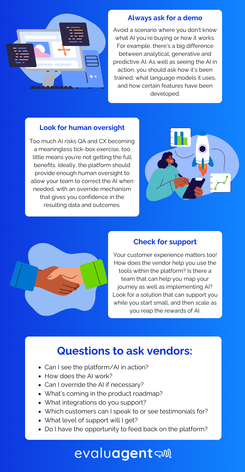 Infographic: Choosing the right vendor to partner with on AI - evaluagent