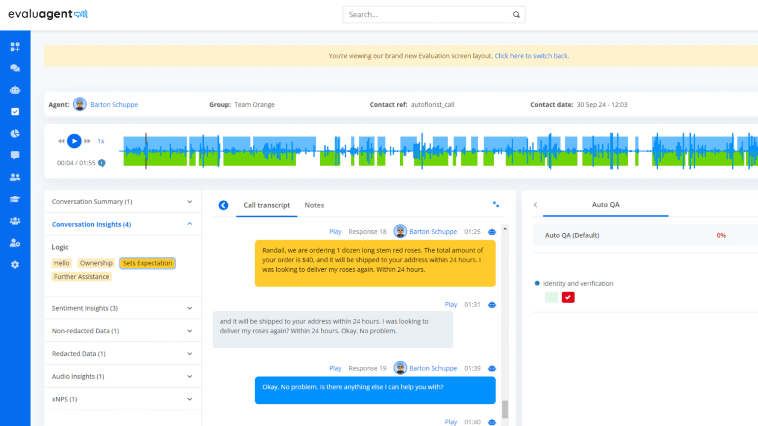 Introducing: evaluation screens made simple - evaluagent